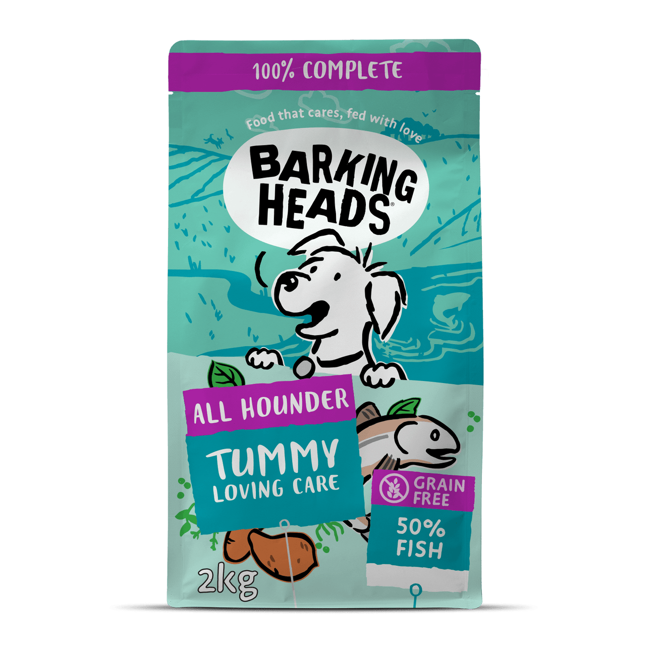 All Hounder Tummy Lovin' Care Fish Hypoallergenic Grain-free Dry Dog ...